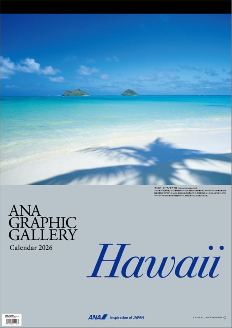 ANA 'Graphic Gallery Hawaii' 2026 Wall Calendar CL26-1144 — Japanese ...