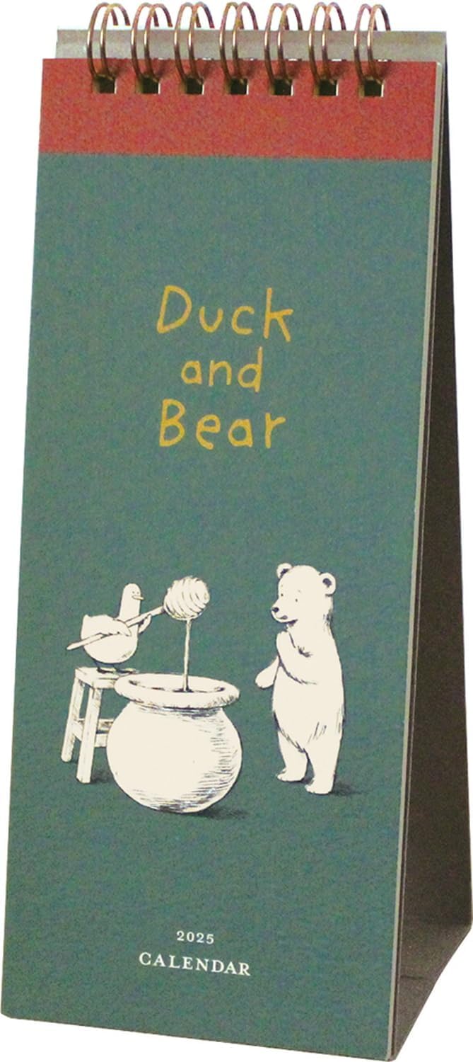 EL COMMUN MATOKA 2025 Desk Calendar Duck and Bear CAL-124 — Japanese ...
