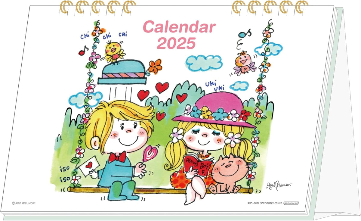 Sun-Star Stationery Ado Mizumori 2025 Desk Calendar S8520925 — Japanese ...