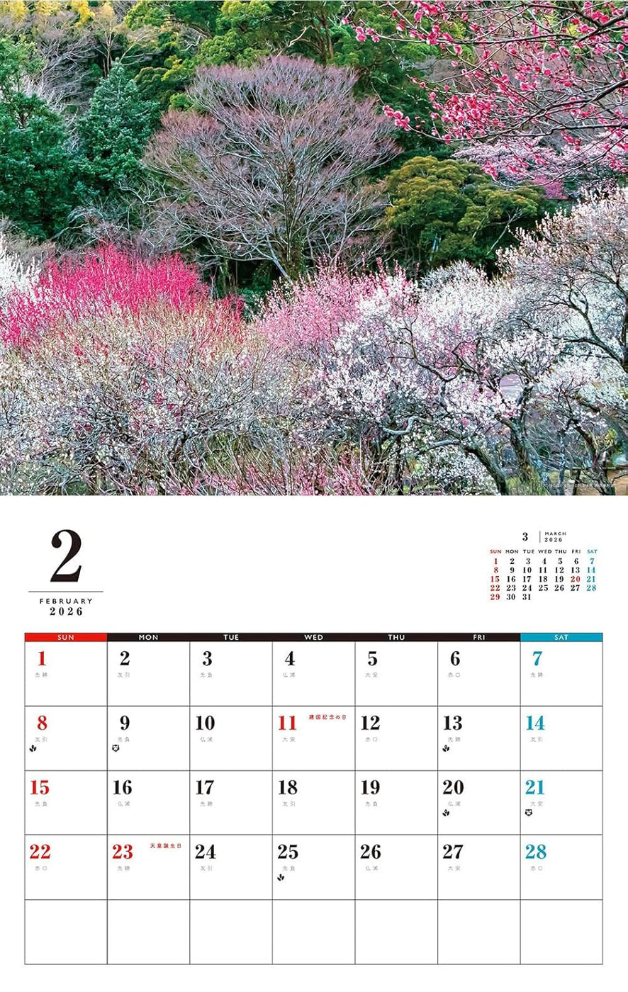 Japanese Garden Calendar 2026 (Monthly/Wall Calendar) — Japanese Book Store