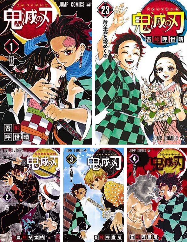 Demon Slayer: Kimetsu no Yaiba All 23 Volumes Set — Japanese Book Store